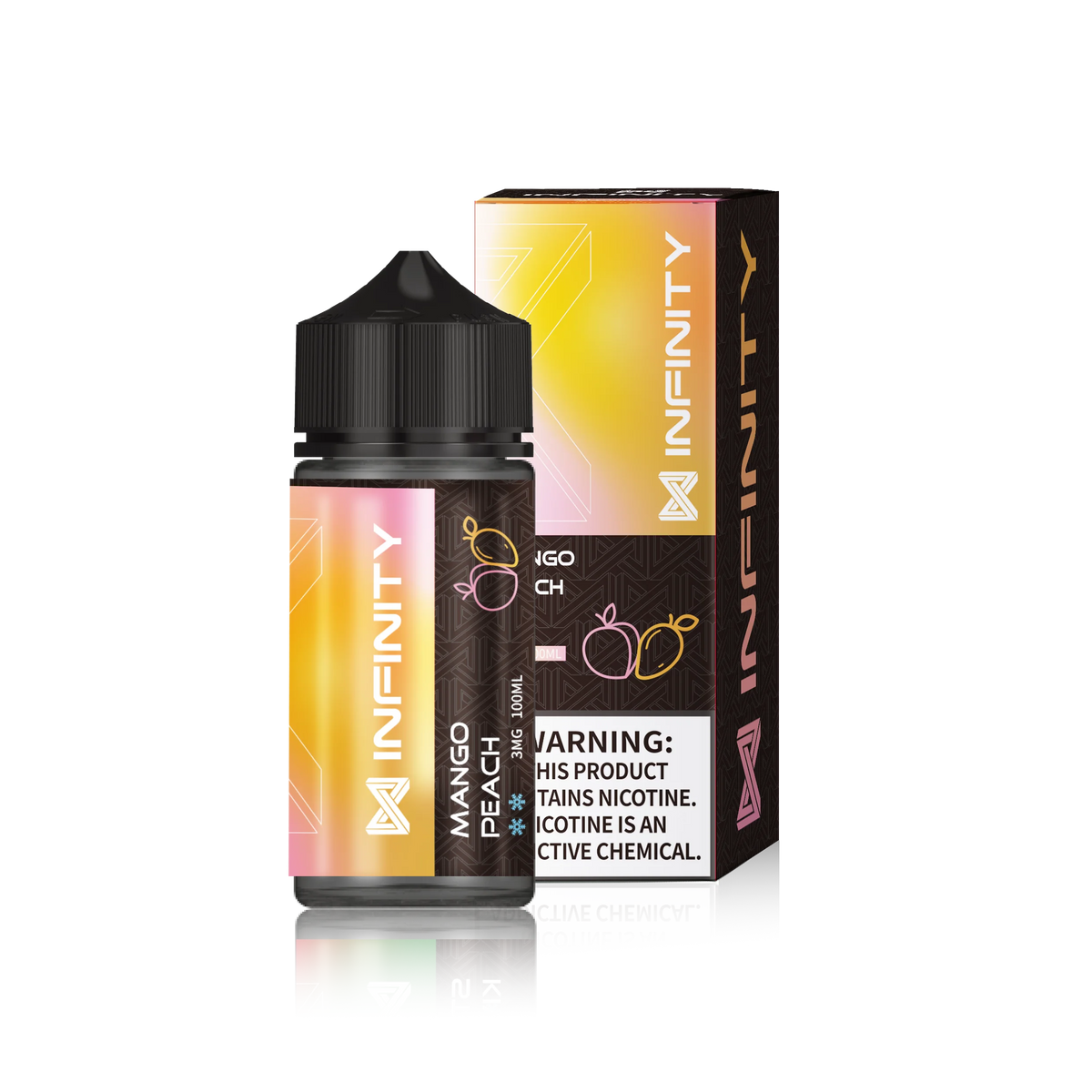 Infinity Mango Peach Ice Free Base 100ml – Elite Cigs & Vaporizers