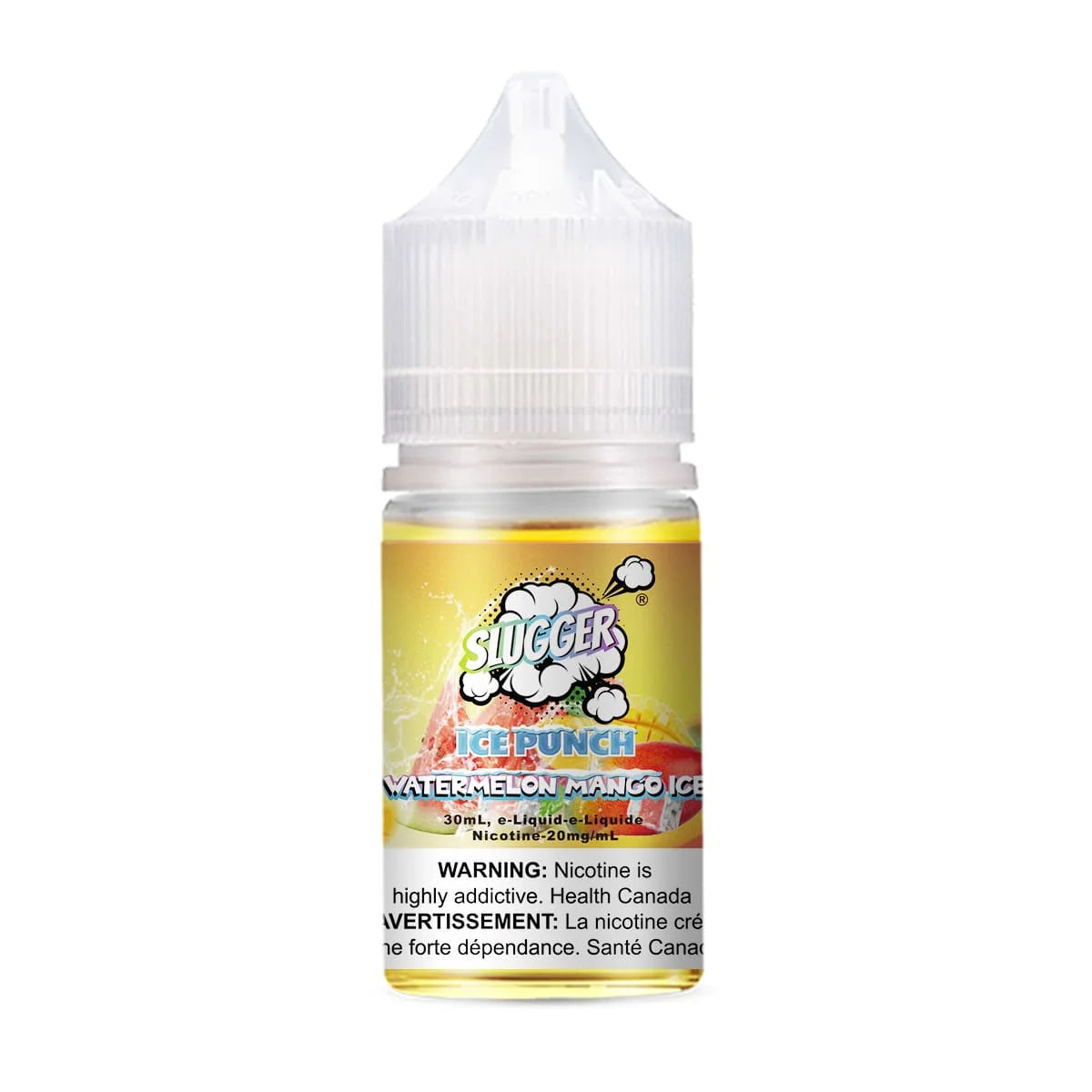 Slugger Salt Ice Punch Watermelon Mango Ice 30ml – Elite Cigs & Vaporizers