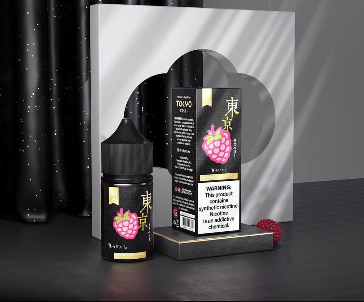 TOKYO GOLDEN SERIES RASPBERRY ICE SALTNIC 30ML – Elite Cigs & Vaporizers